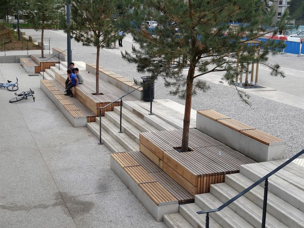 Mobiliarios modernos en los parques urbanos - Parques Alegres I.A.P.